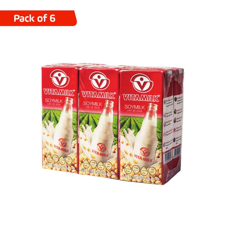 Vitamilk Soymilk 250ml (Pack of 6) - Hubtel